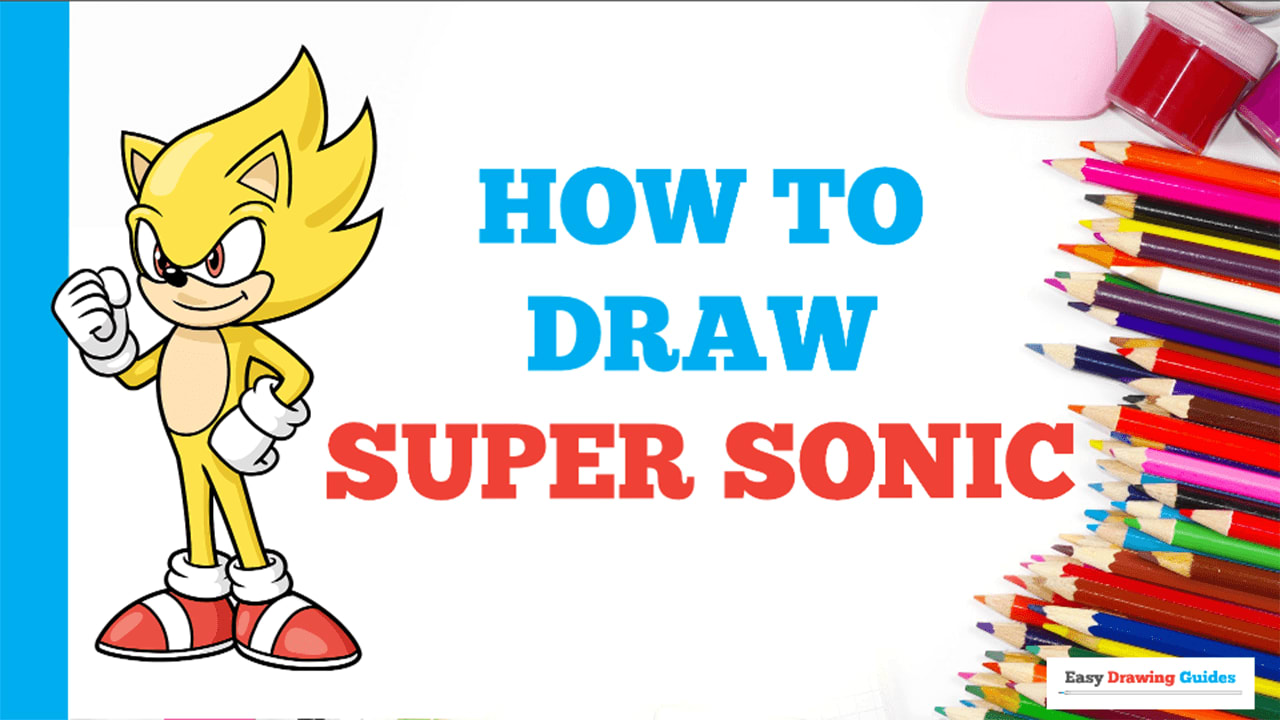 how to draw super sonic god