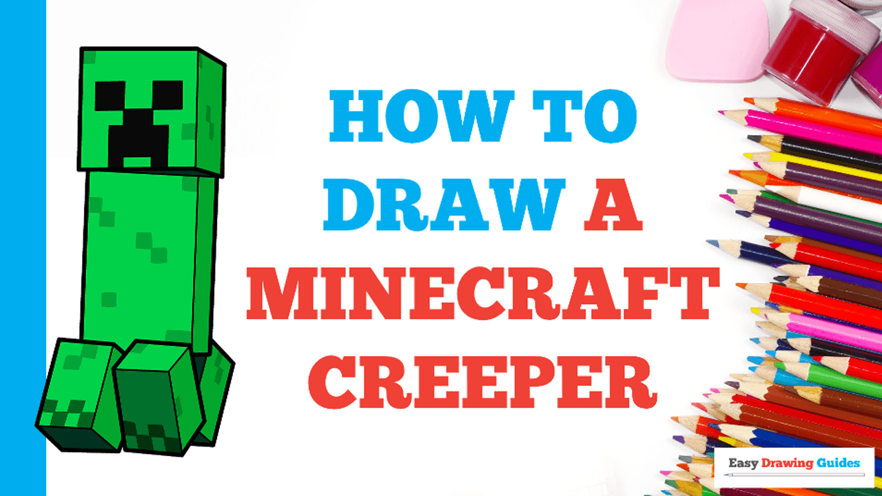 how to draw the minecraft logo easy