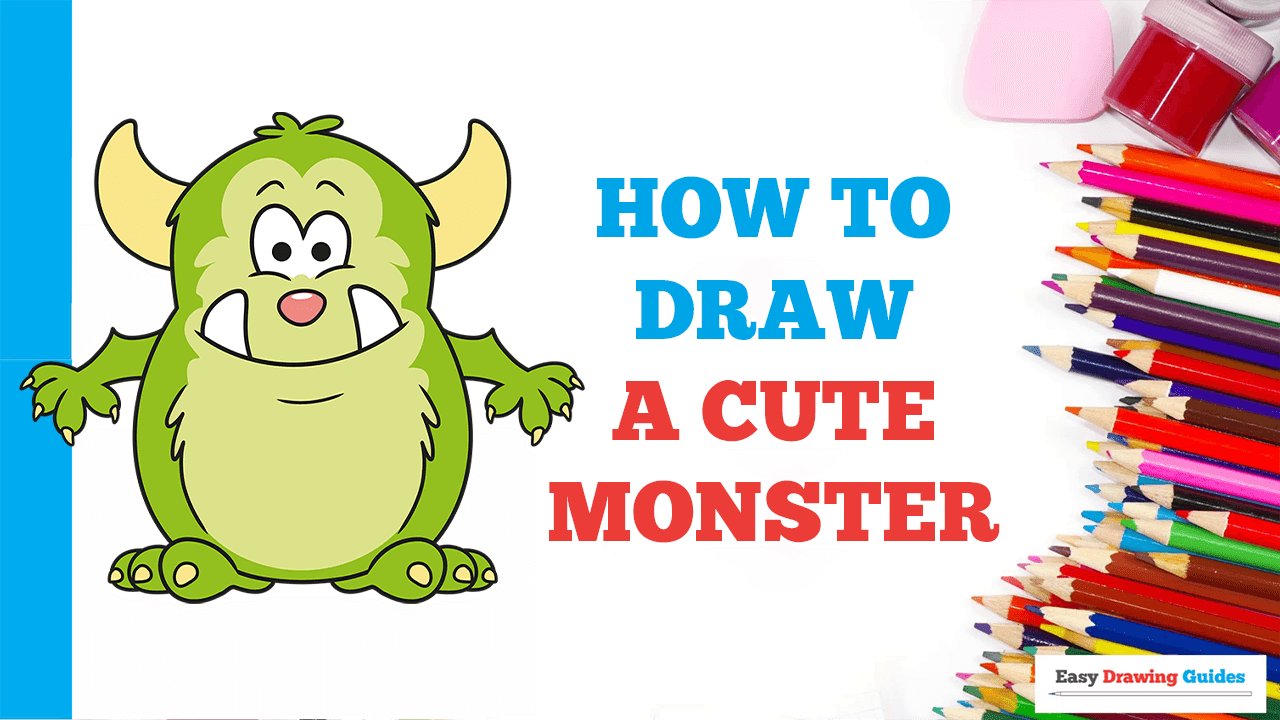 how to draw easy monsters