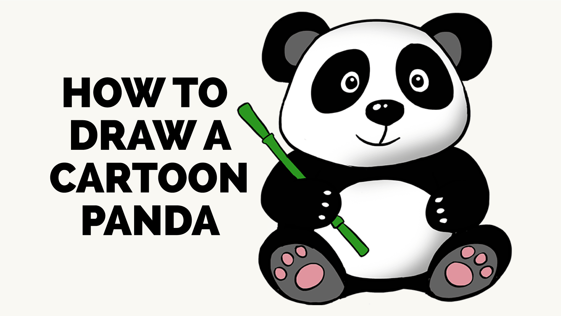 how to draw a little panda