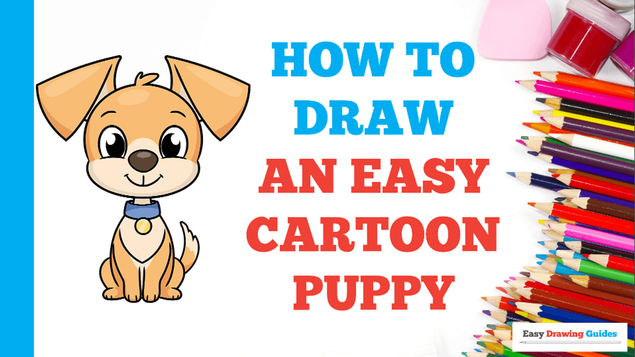 how to draw dog with letters