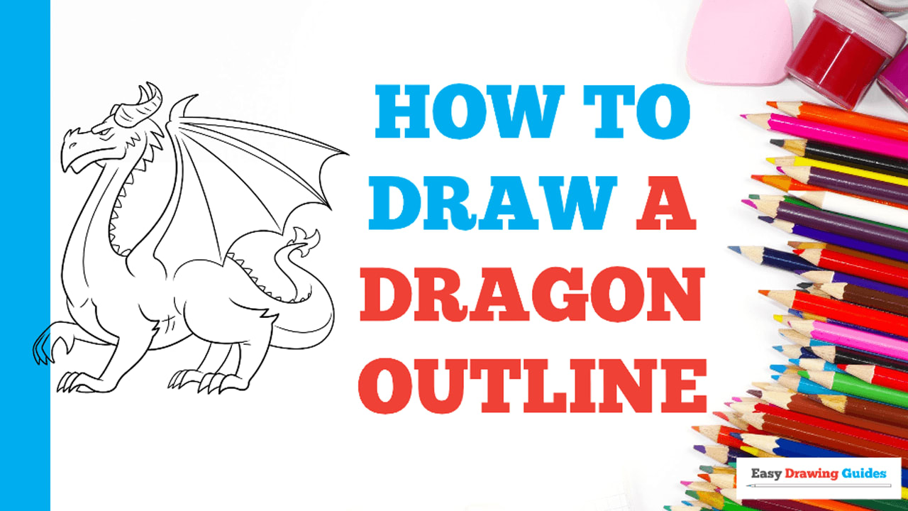 how to draw a dragon kids