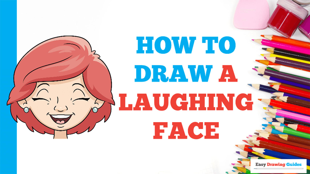 how to draw a realistic laughing face