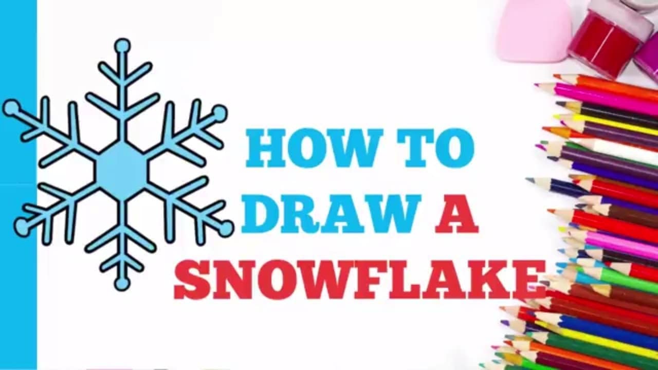 how to draw ice flakes