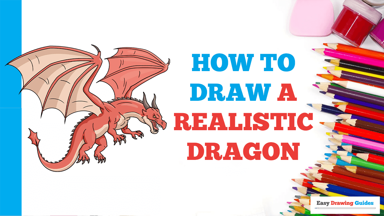 how to draw a realistic dragon step by step for beginners