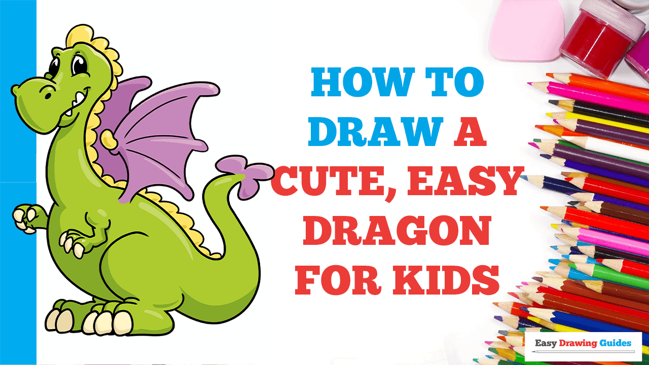 how to draw dragon for kid