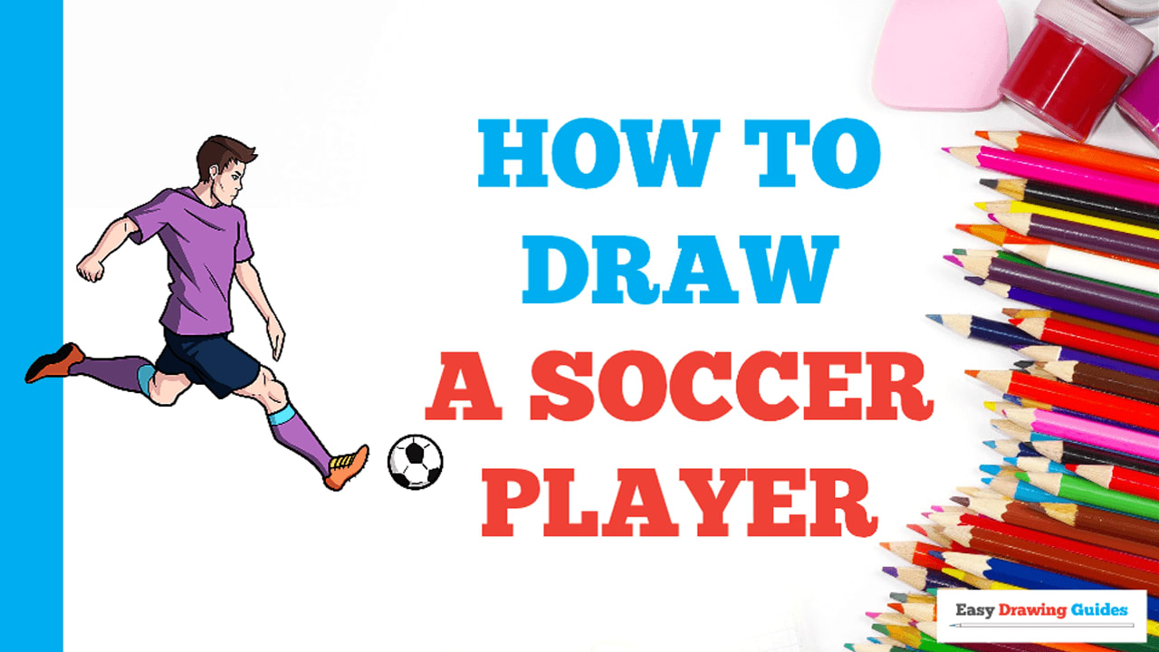 soccer player drawing