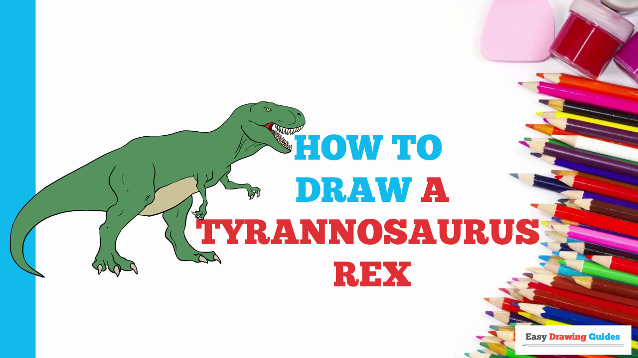 how to draw easy t rex
