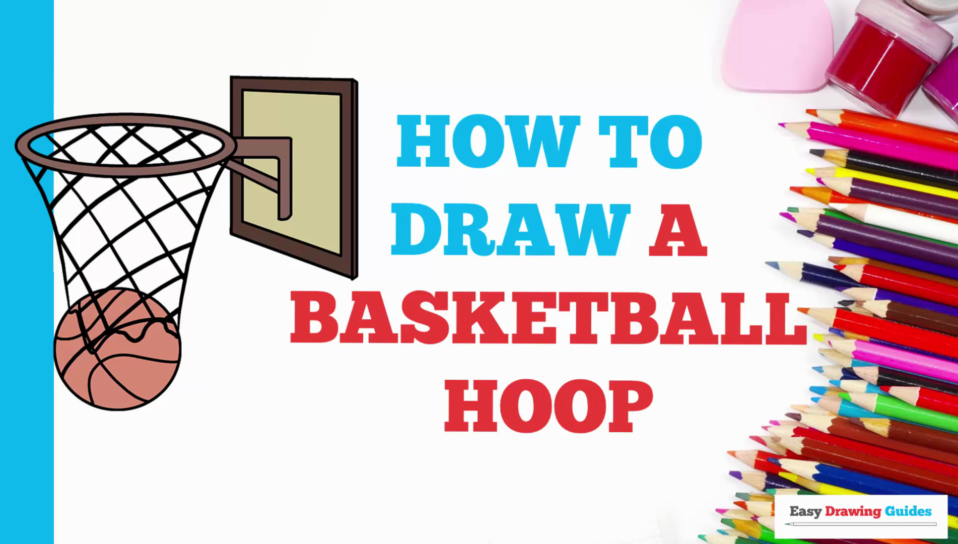 basketball hoop drawing tutorial