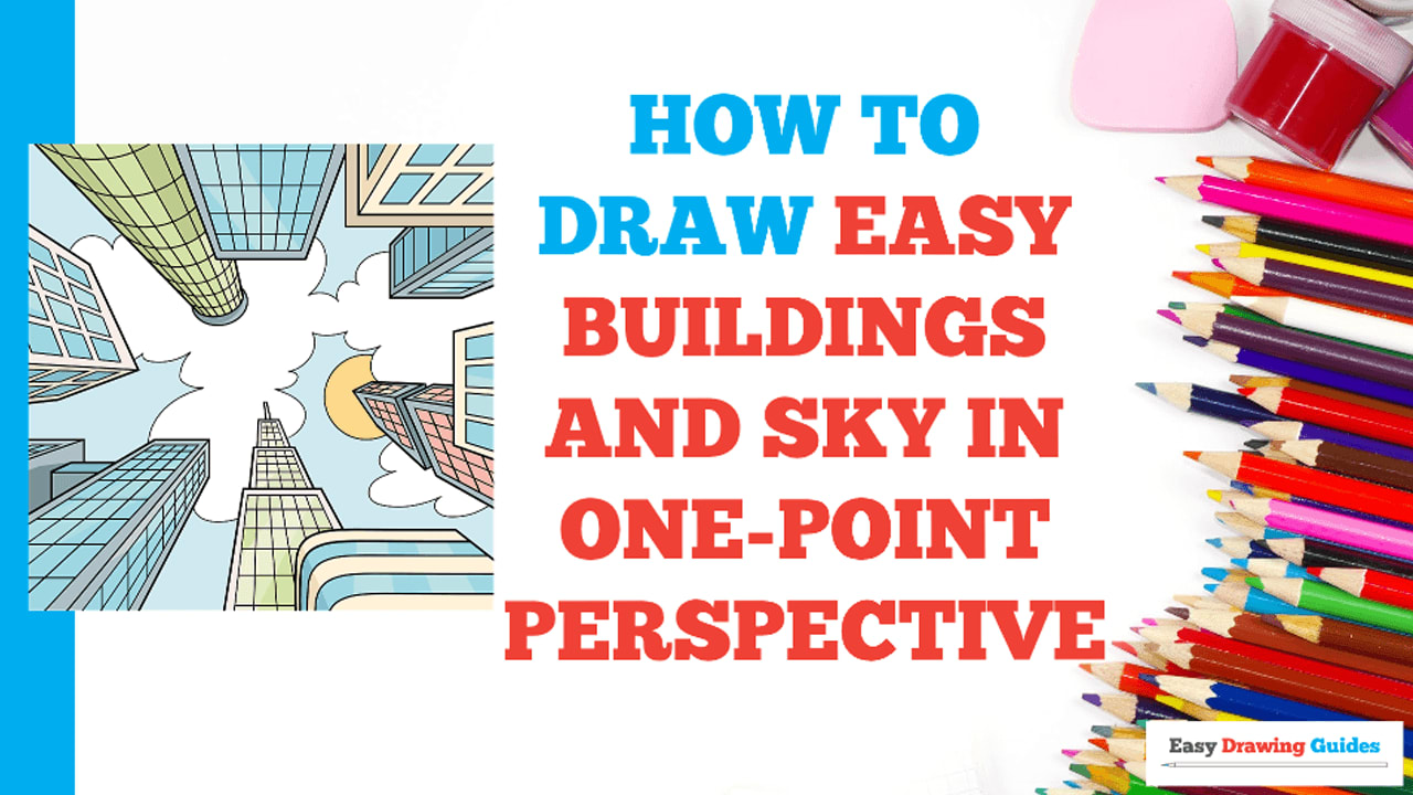how to draw buildings in one point perspective