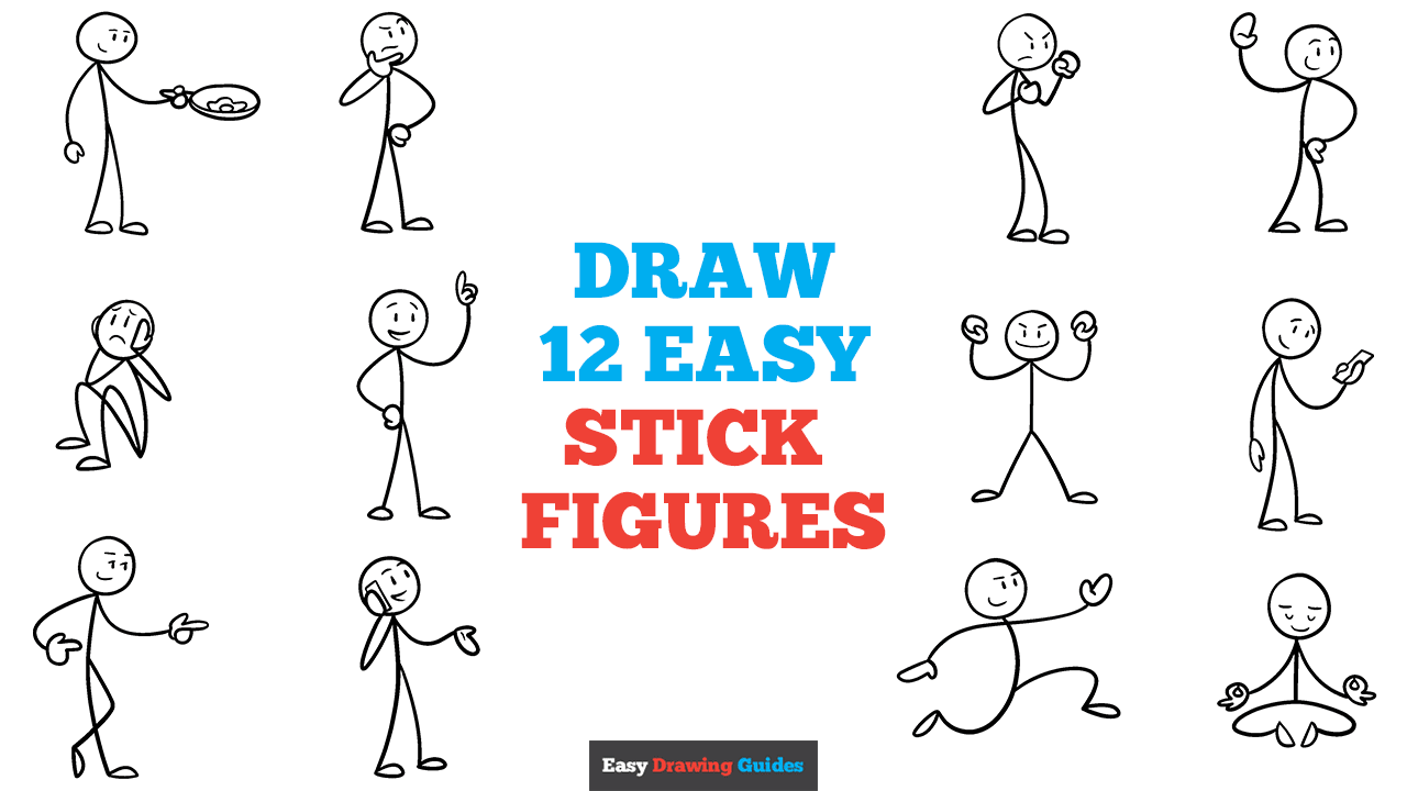 how to draw nice stick figure