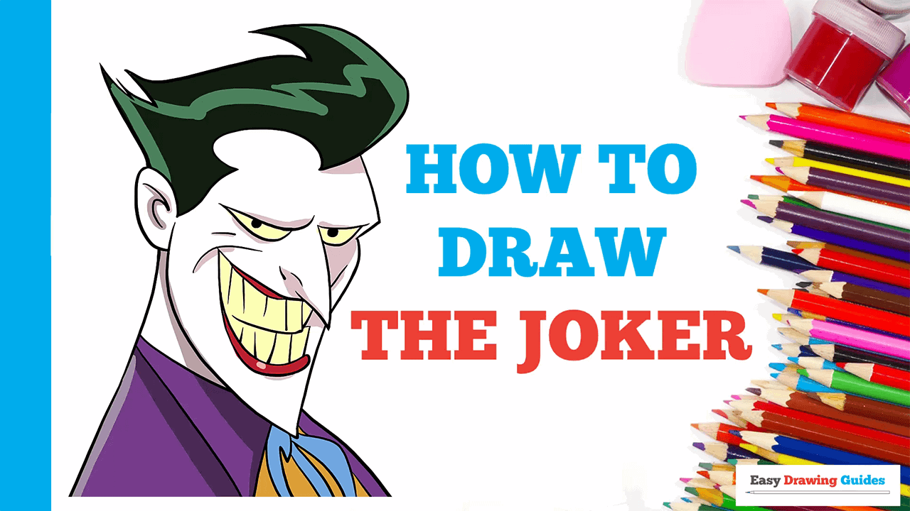how to draw joker easy