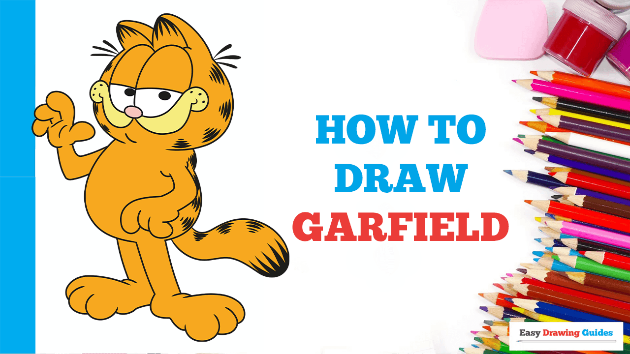 how to draw garfield comics