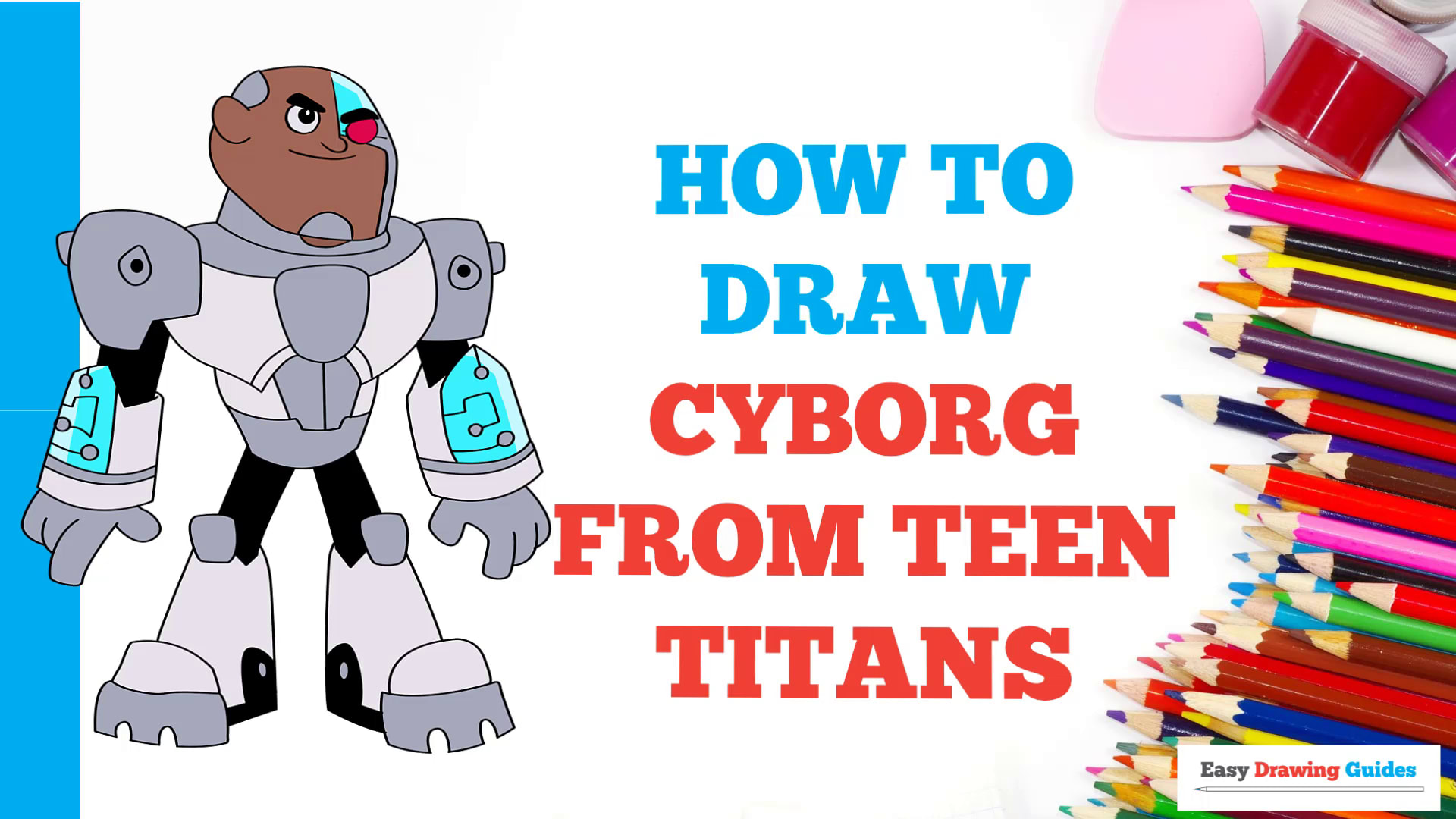 how to draw beast boy and cyborg