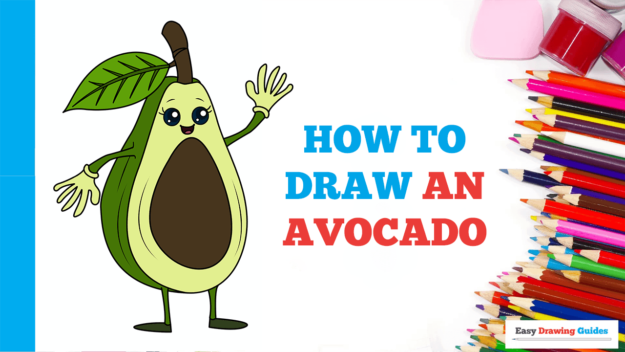 avocado drawing