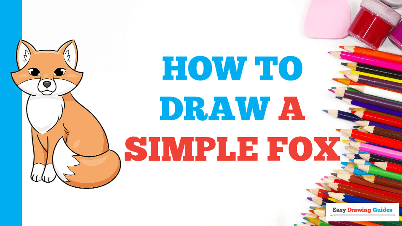 how to draw a fox easy