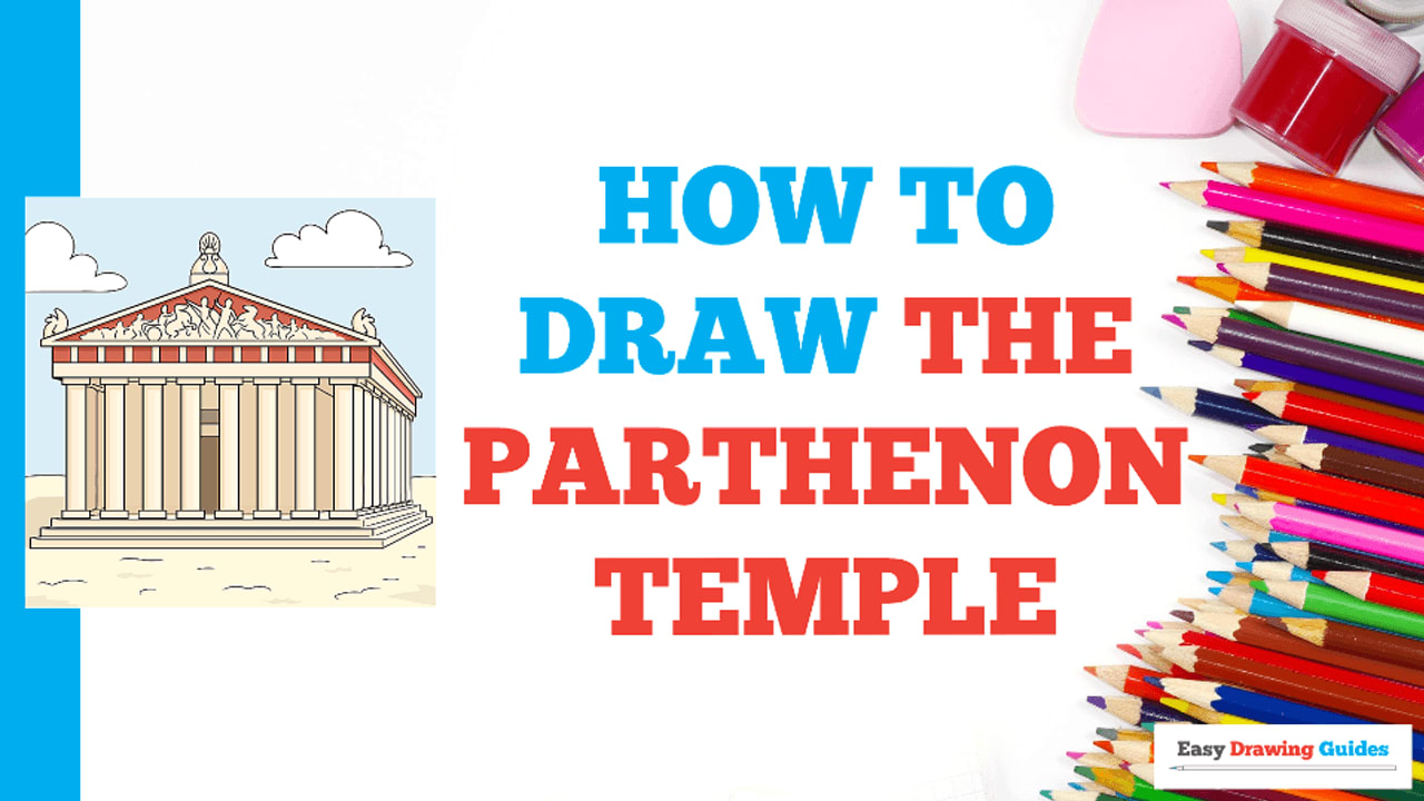 how to draw greek buildings