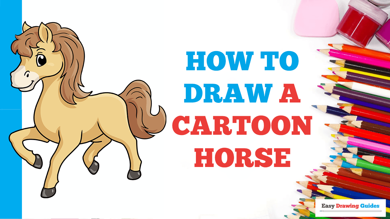 how to draw cartoon horse