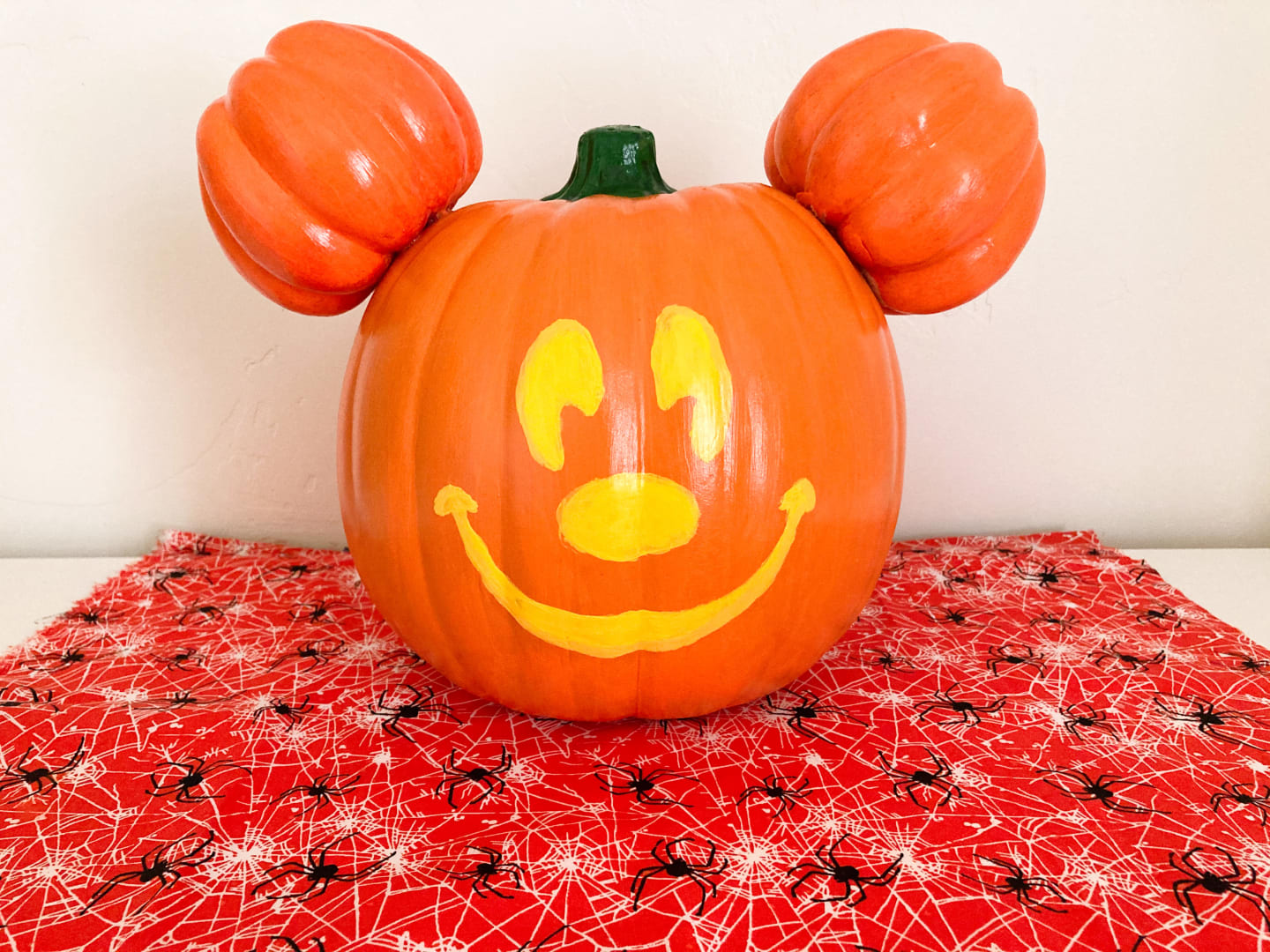 evil mickey mouse pumpkin