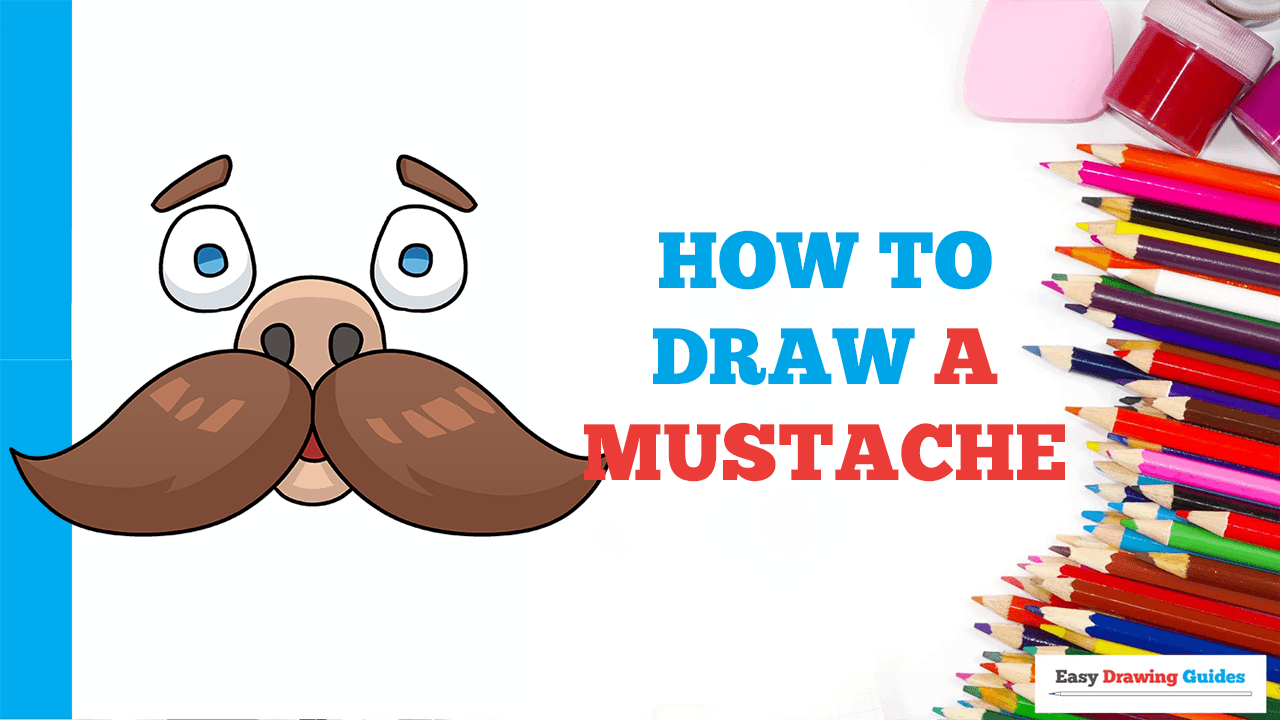 how to draw cartoon mustache