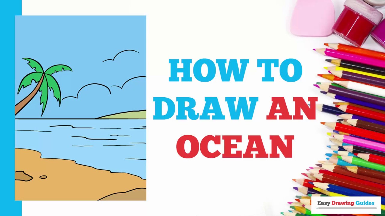 how to draw easy ocean waves