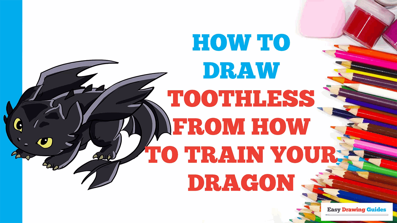 how to draw how to train your dragon toothless