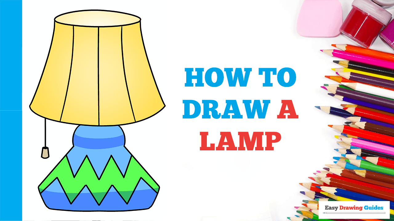 how to draw night lamp