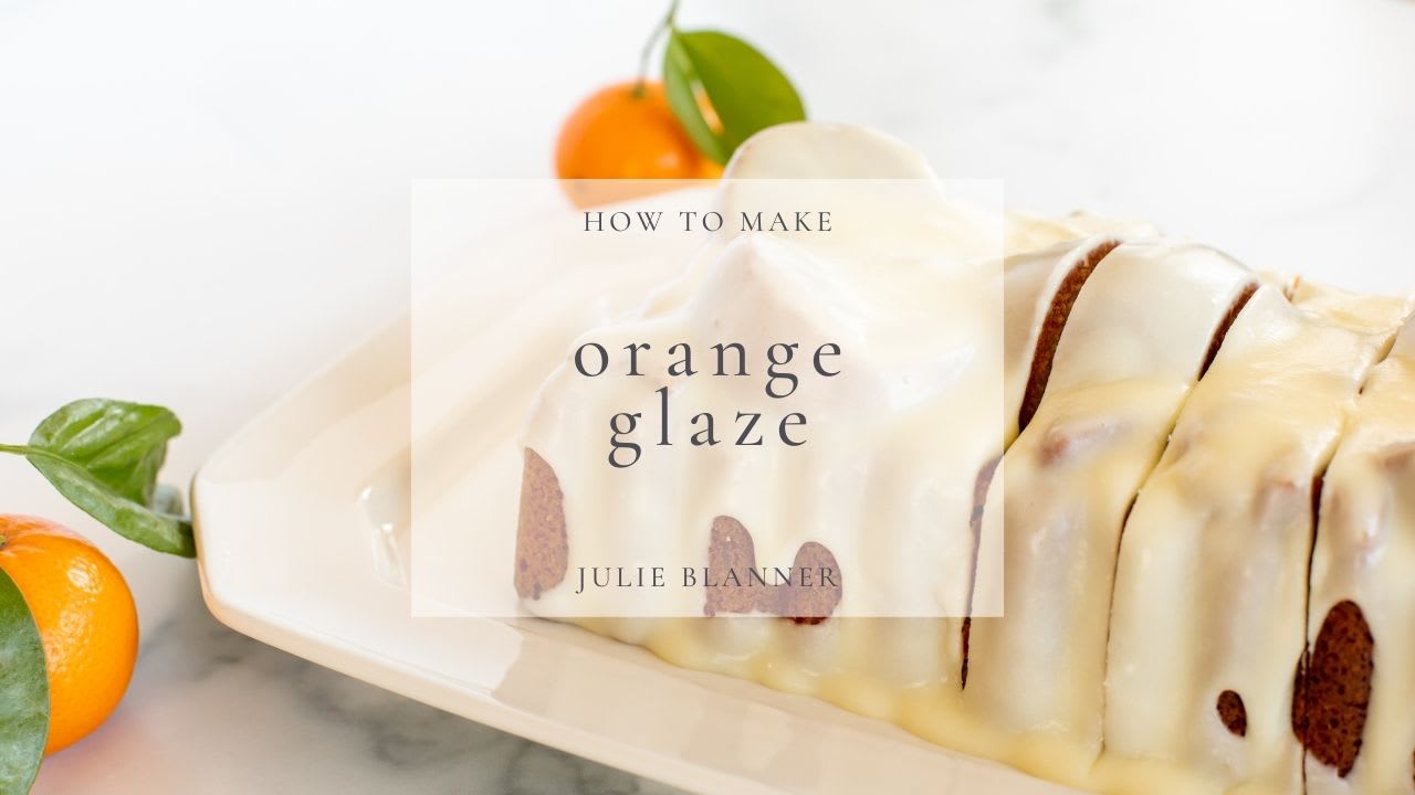 how to make orange zest icing