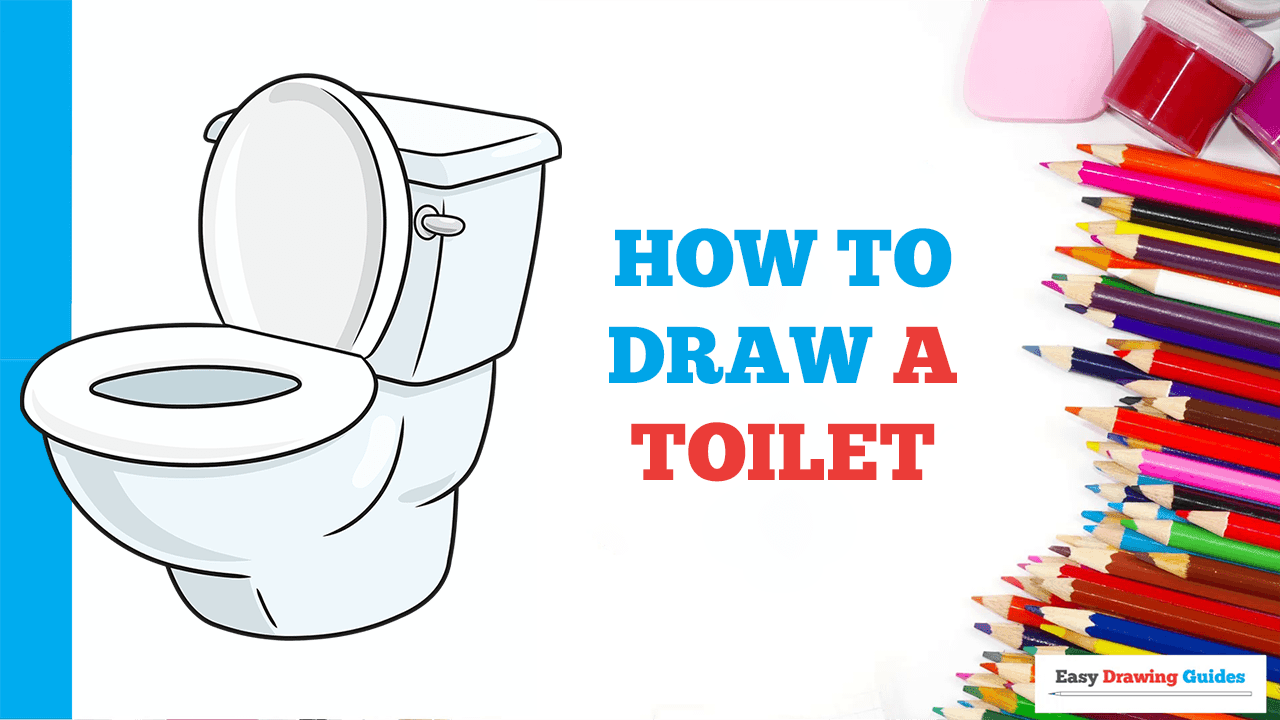 how to draw a bathroom