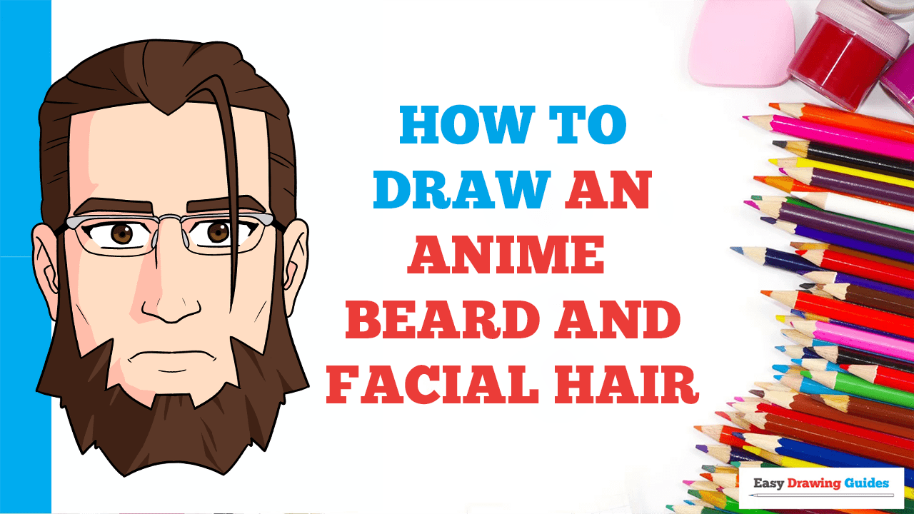 how to draw beard hair