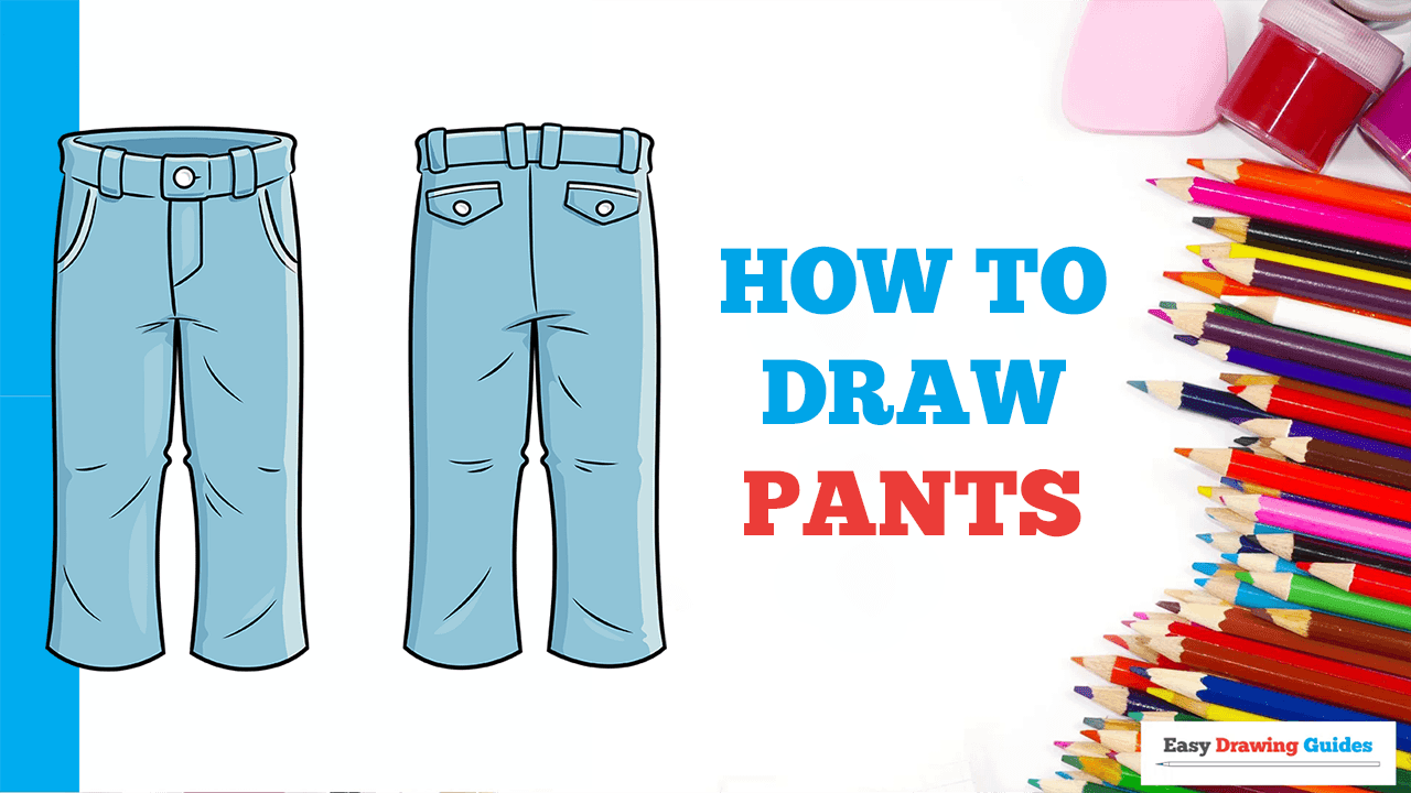 how to draw pants picture
