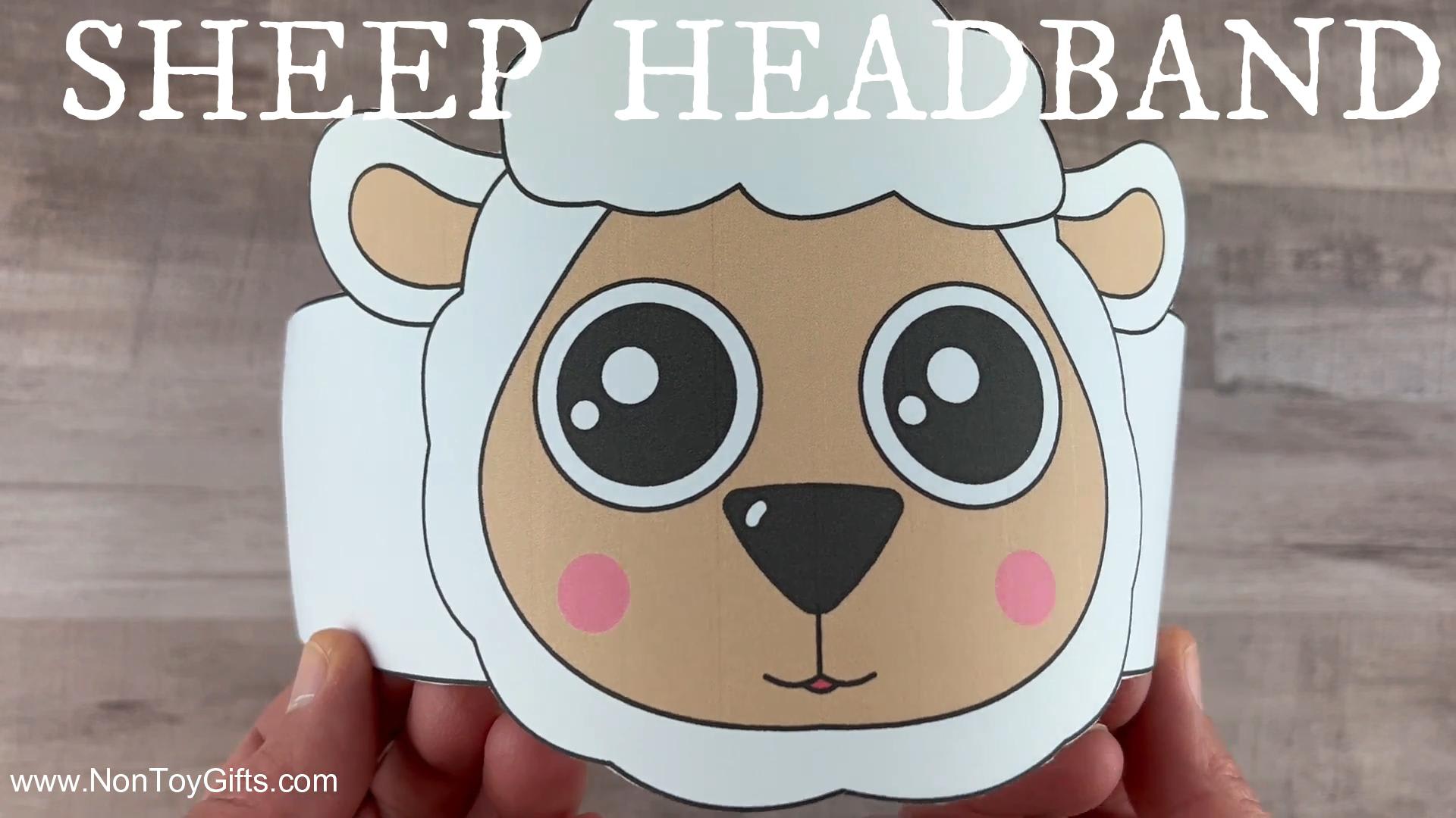 printable sheep mask