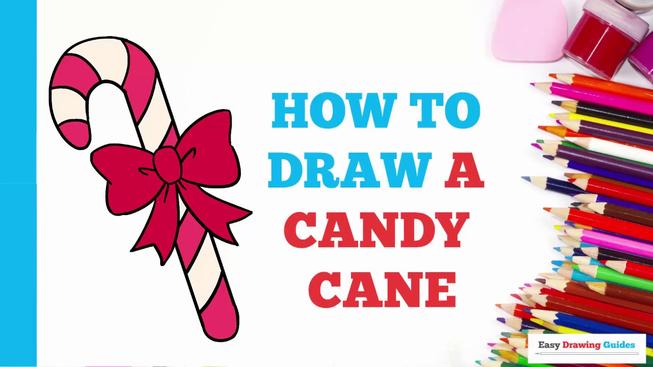 candy cane drawing tutorial