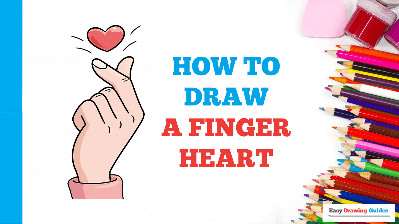 how to draw korean heart
