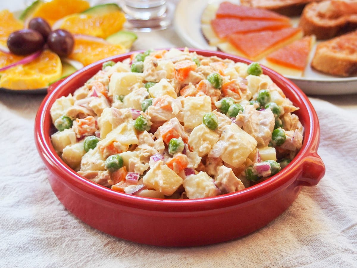 how to make russian salad with tuna