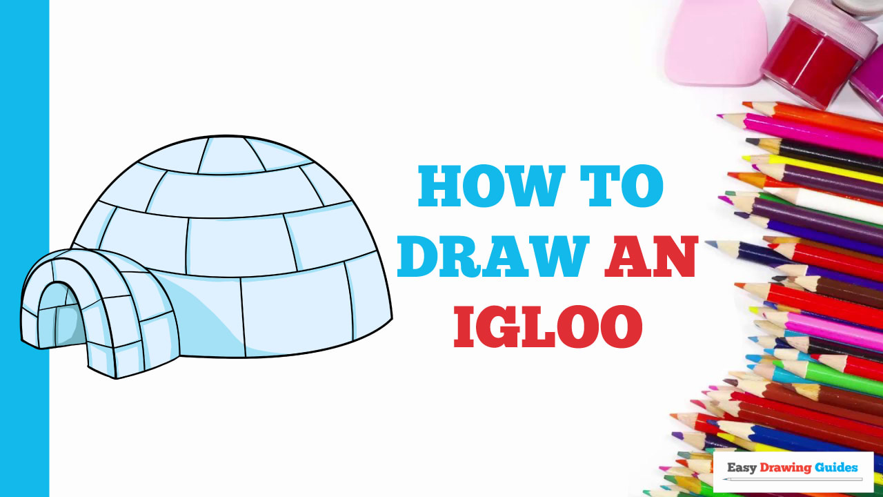 how to draw easy igloo