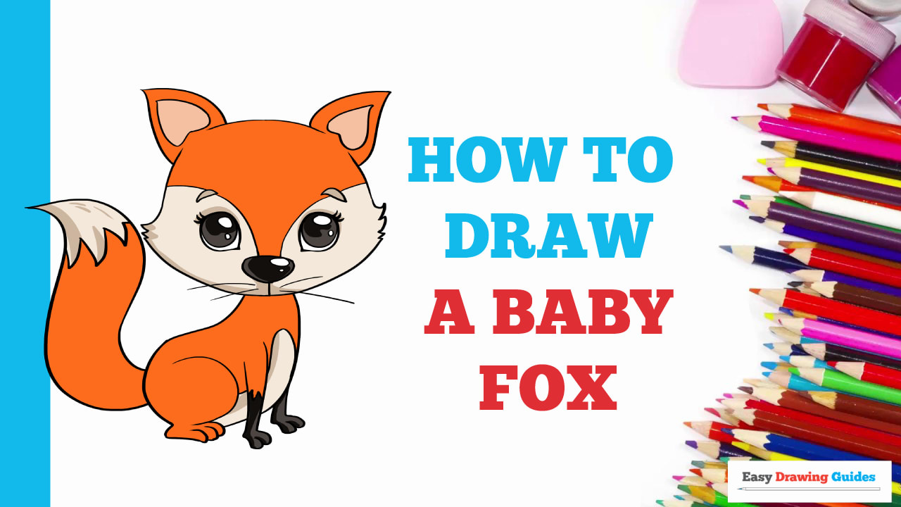 how to draw a baby kit fox
