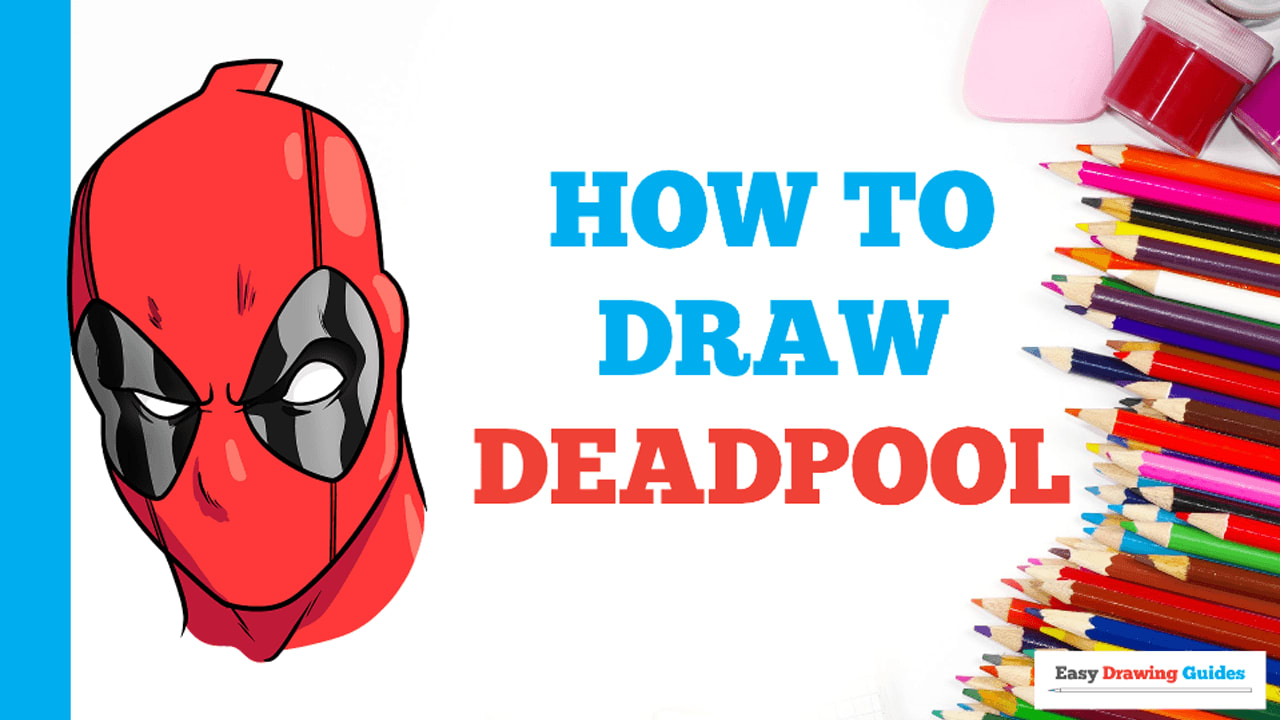 how to draw deadpool head