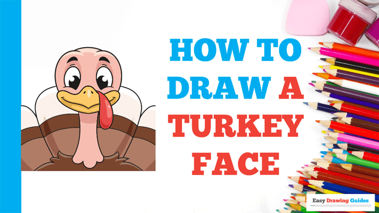 how to draw cartoon turkey