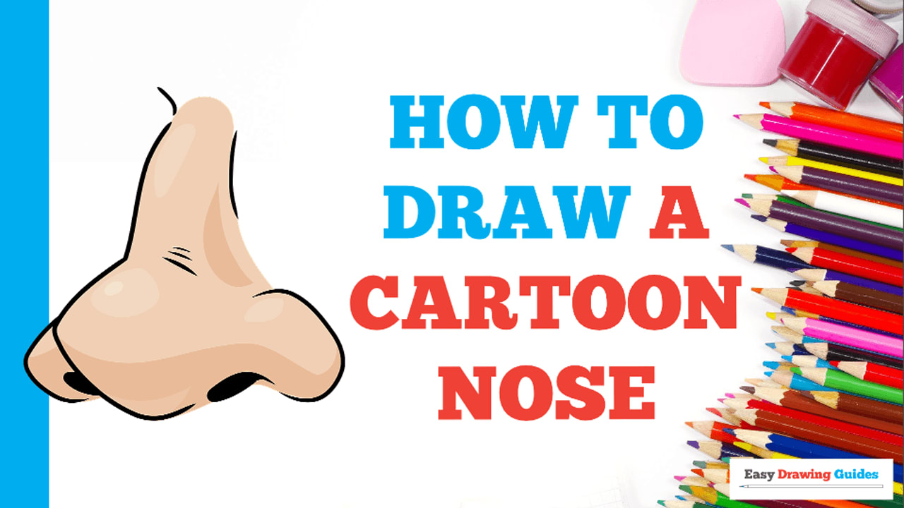 how to draw cartoon nose easy