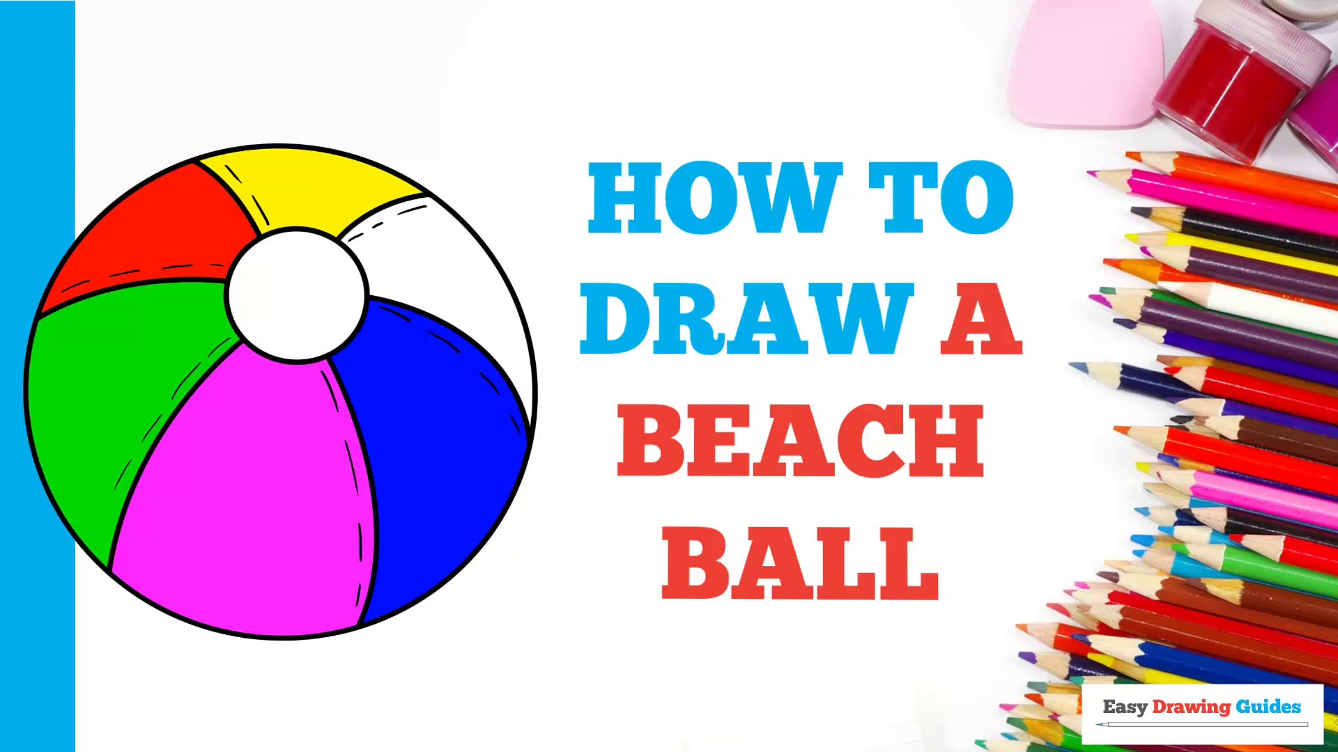 How To Draw A Beach Ball Beach Ball Outline Vector Art, Icons, And