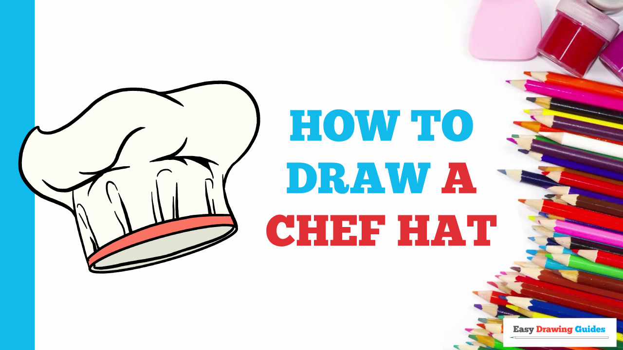 chef hat drawing easy