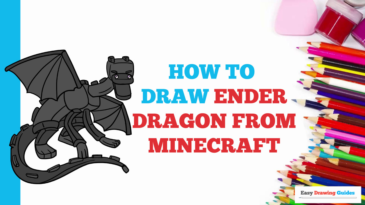 how to draw ender dragon minecraft