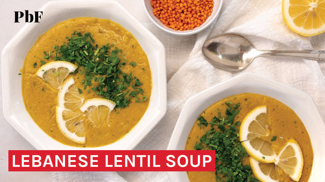 how to make lentil soup arabic way