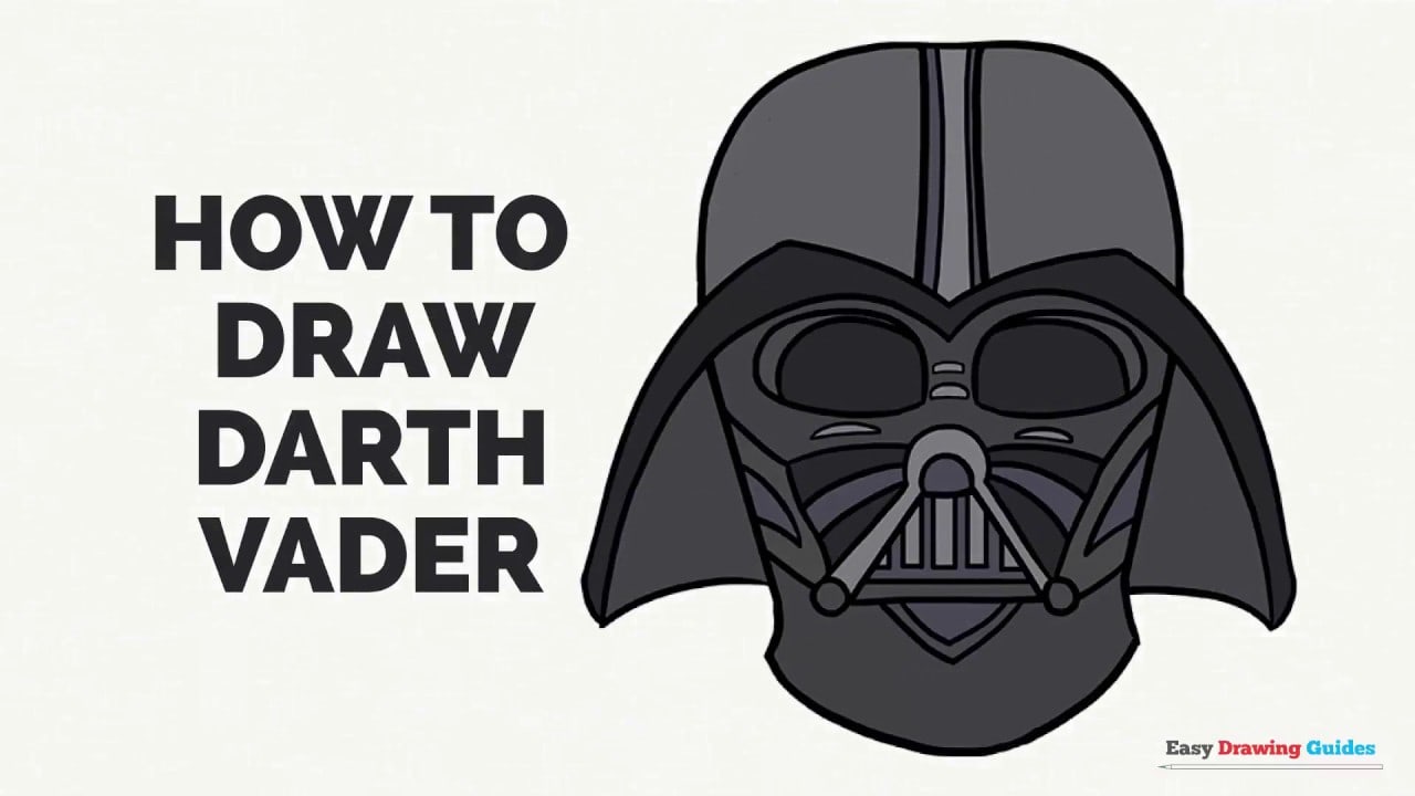 how do you draw darth vaders head