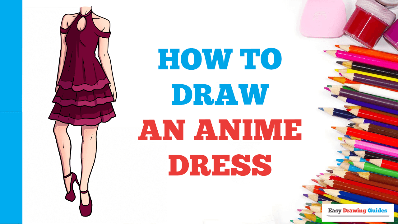 how to draw tutorial dress