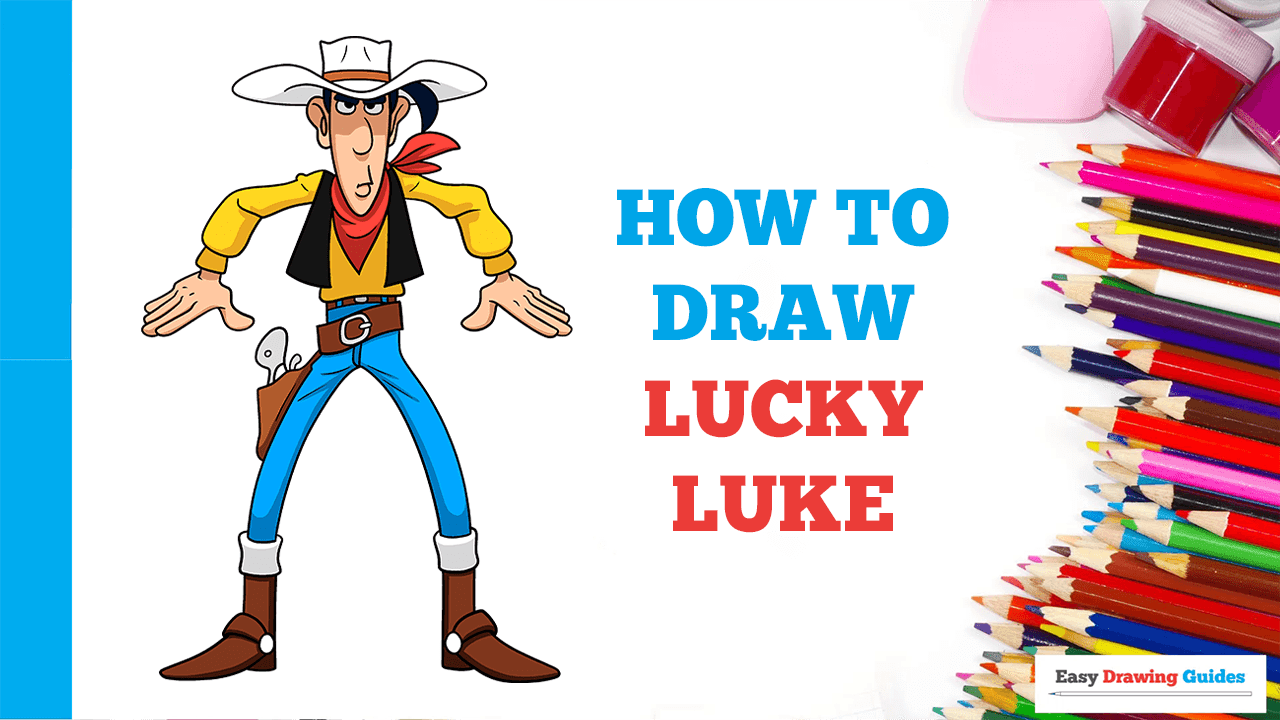 how to draw lucky man