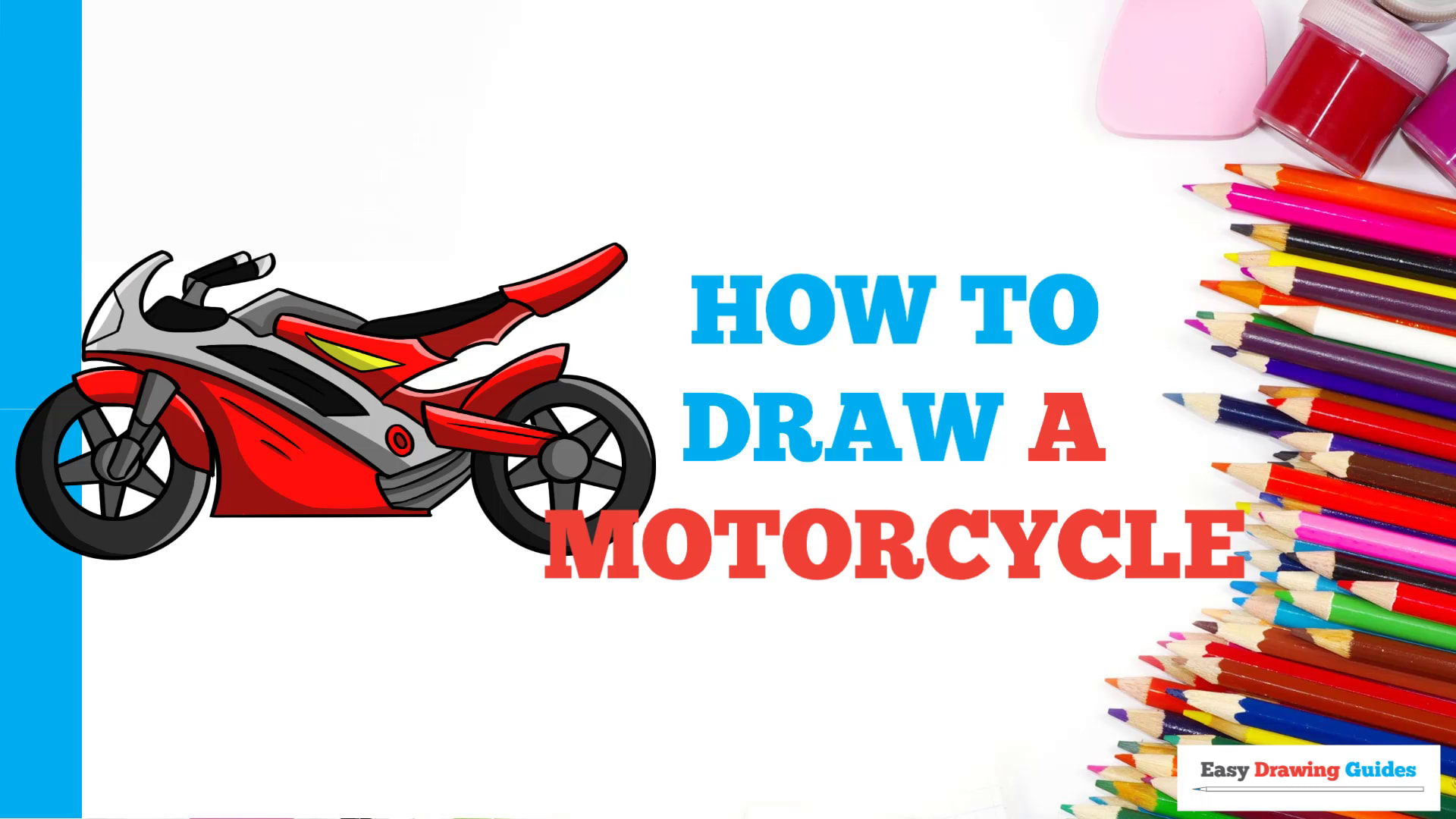 motorbike drawing tutorial
