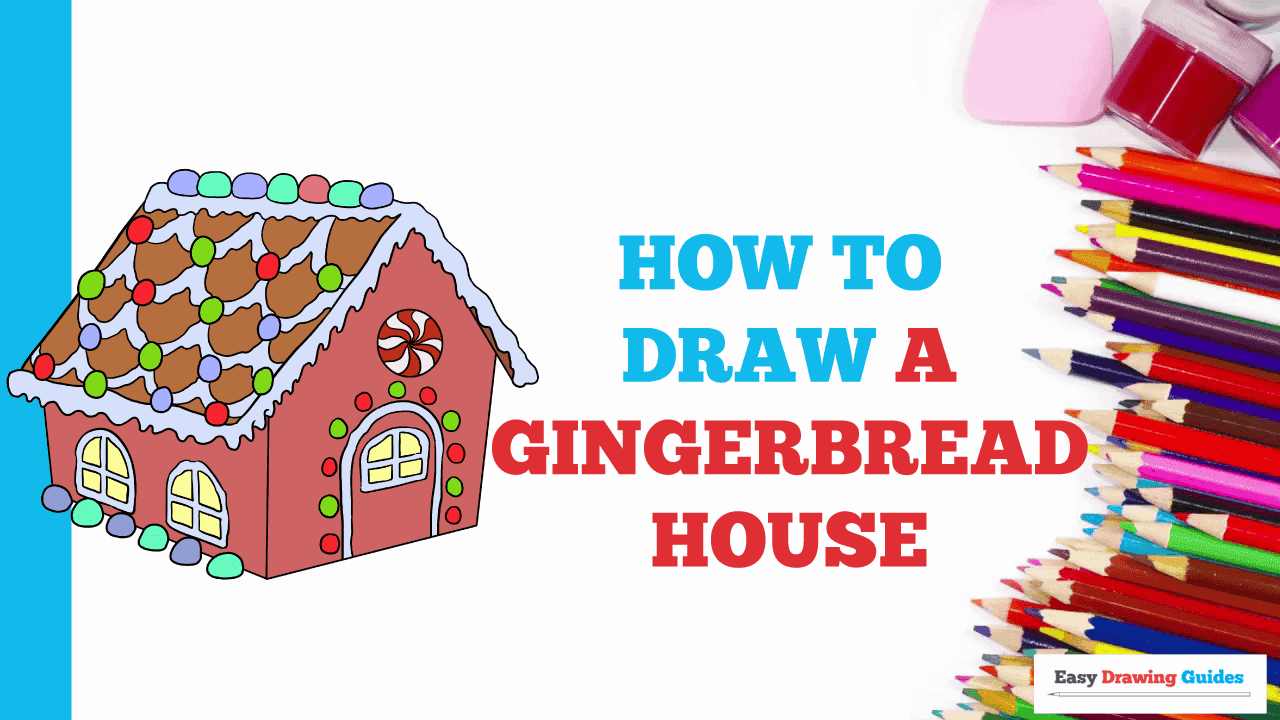 gingerbread house drawing tutorial