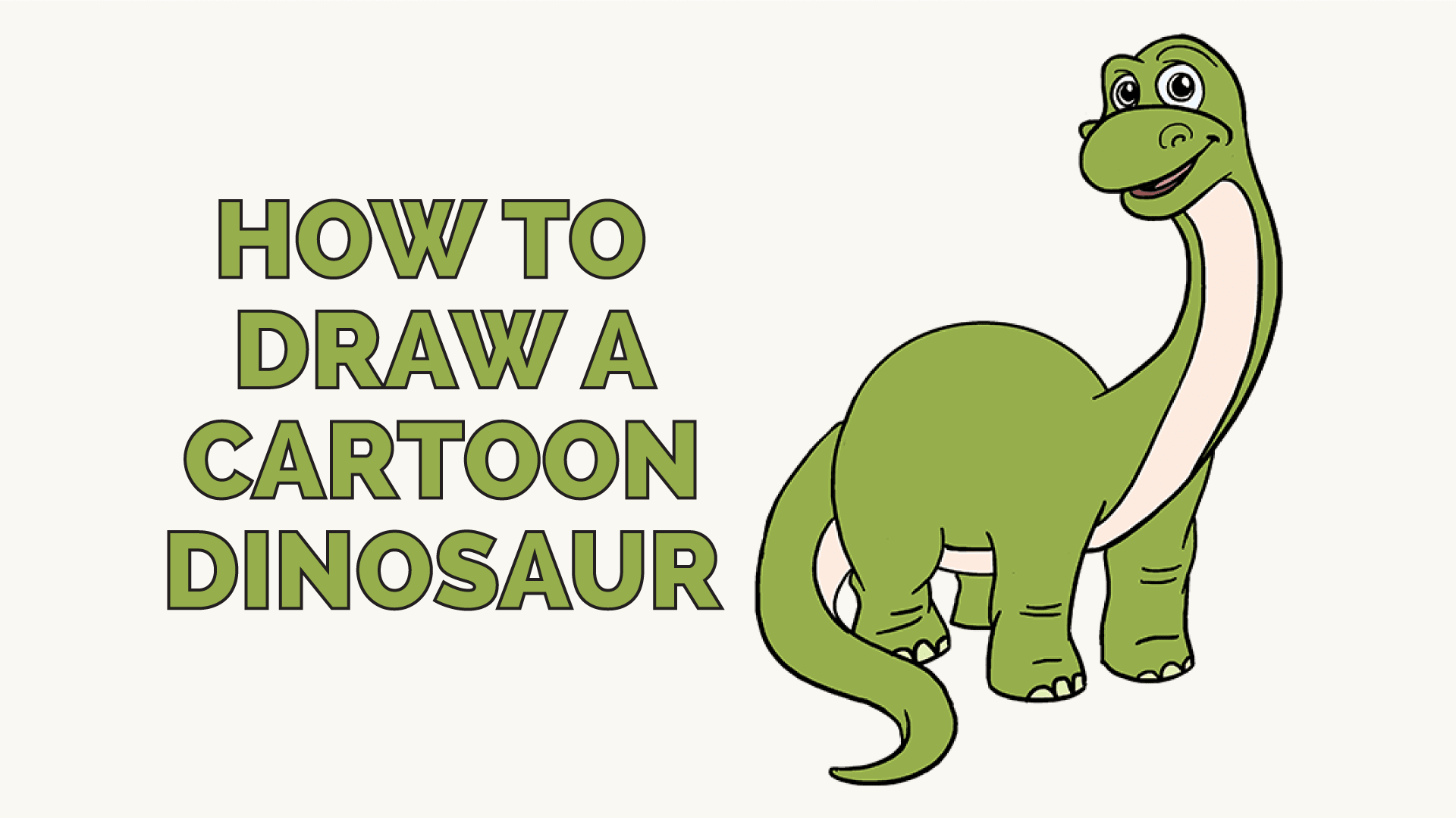 how to draw cartoon dino